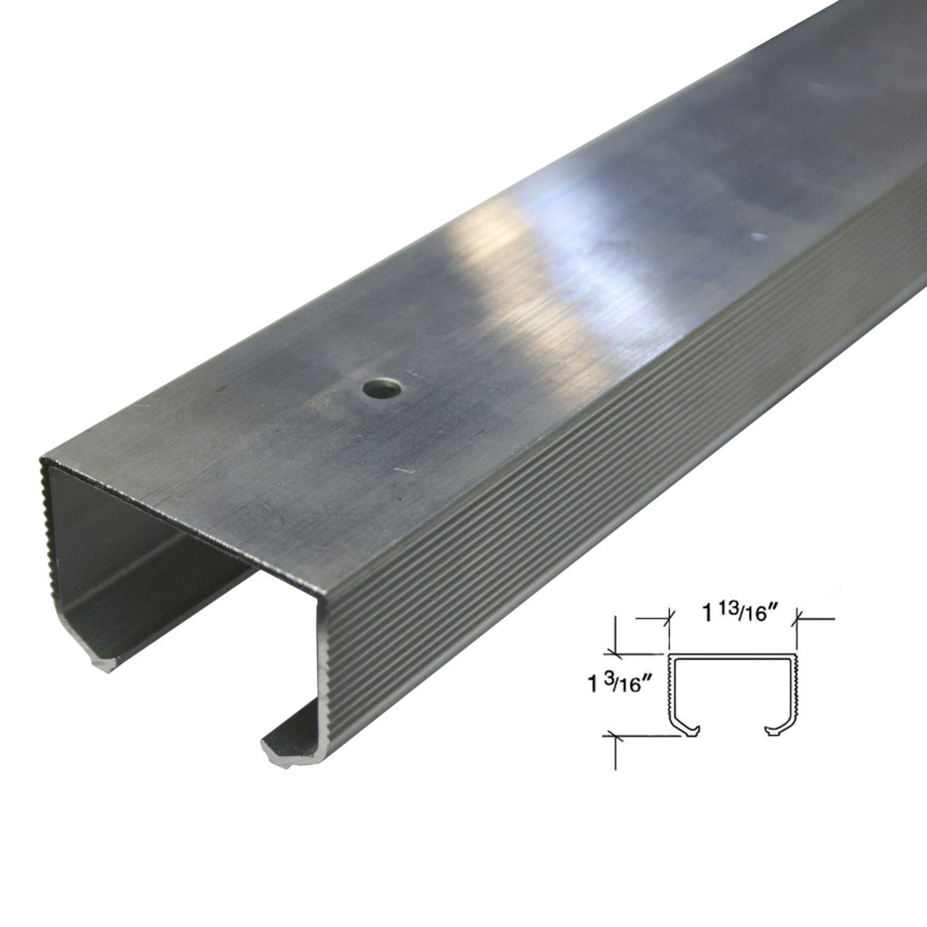 72″ ALUM TRACK ONLY FOR 1625 4-WHEEL ROLLERS – Orca Hardware